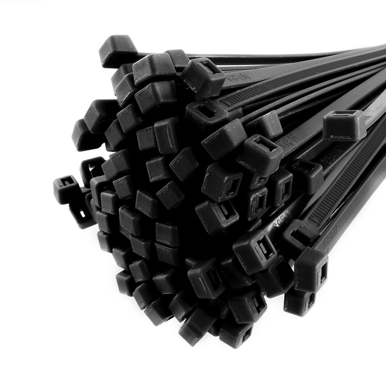 Black Cable Ties. Short, Long, Small, Medium & Large Size Zip Tie Wraps ...
